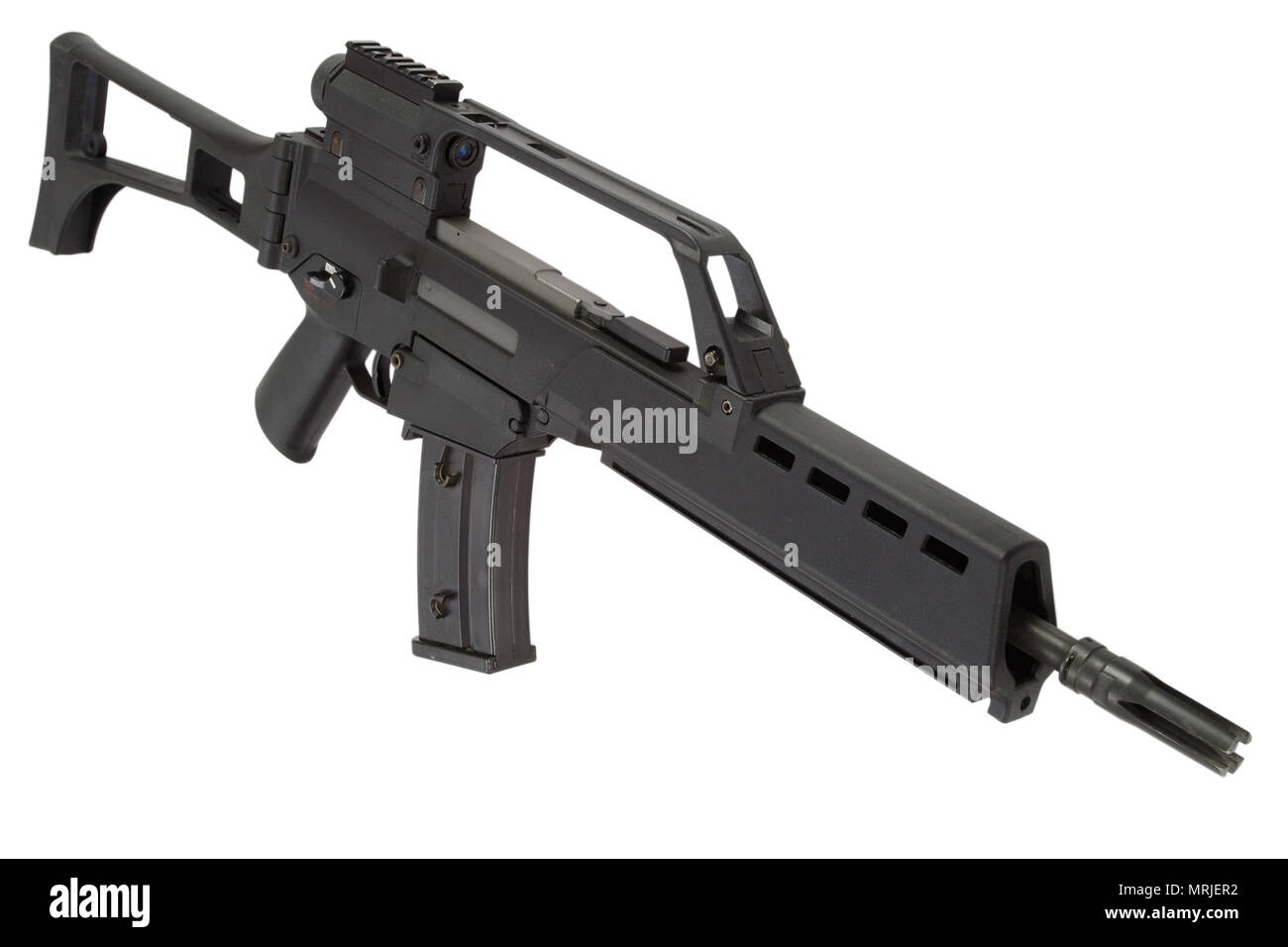 modern assault rifle isolated on a white background Stock Photo - Alamy