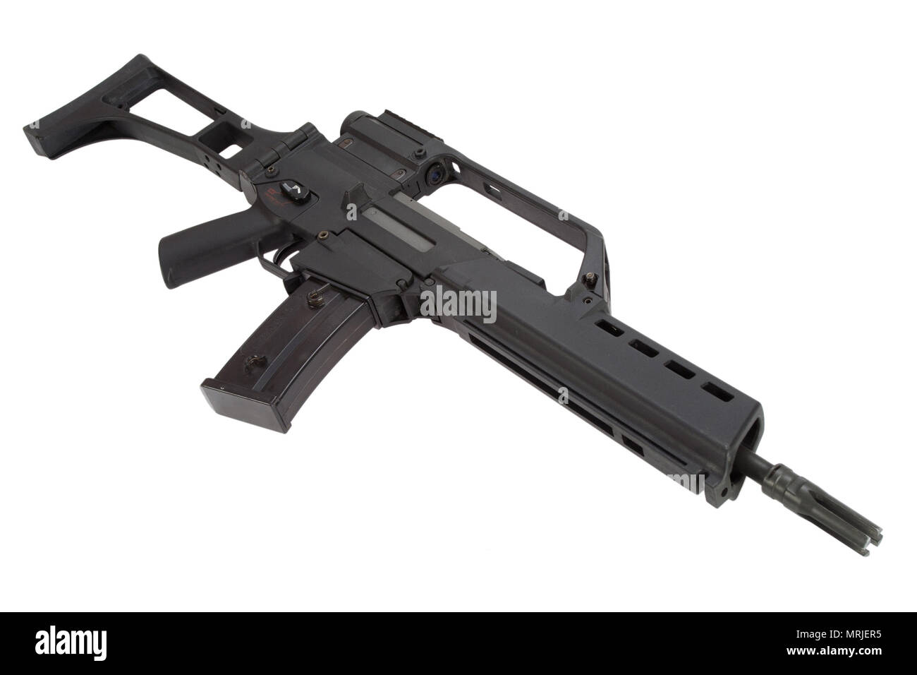 modern assault rifle isolated on a white background Stock Photo - Alamy