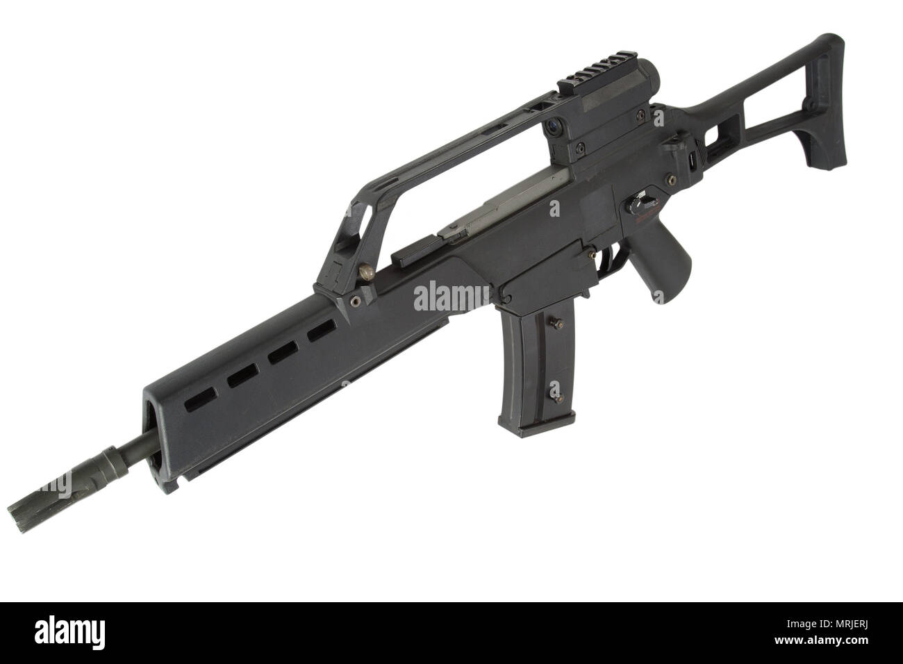 modern assault rifle isolated on a white background Stock Photo - Alamy