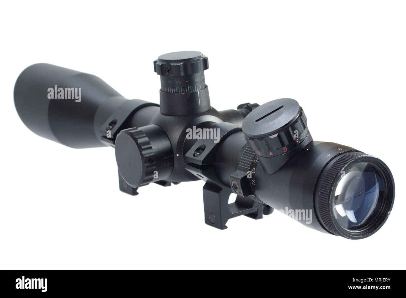 sniper scope isolated on white Stock Photo - Alamy