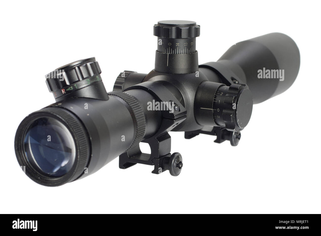sniper scope isolated on white Stock Photo - Alamy