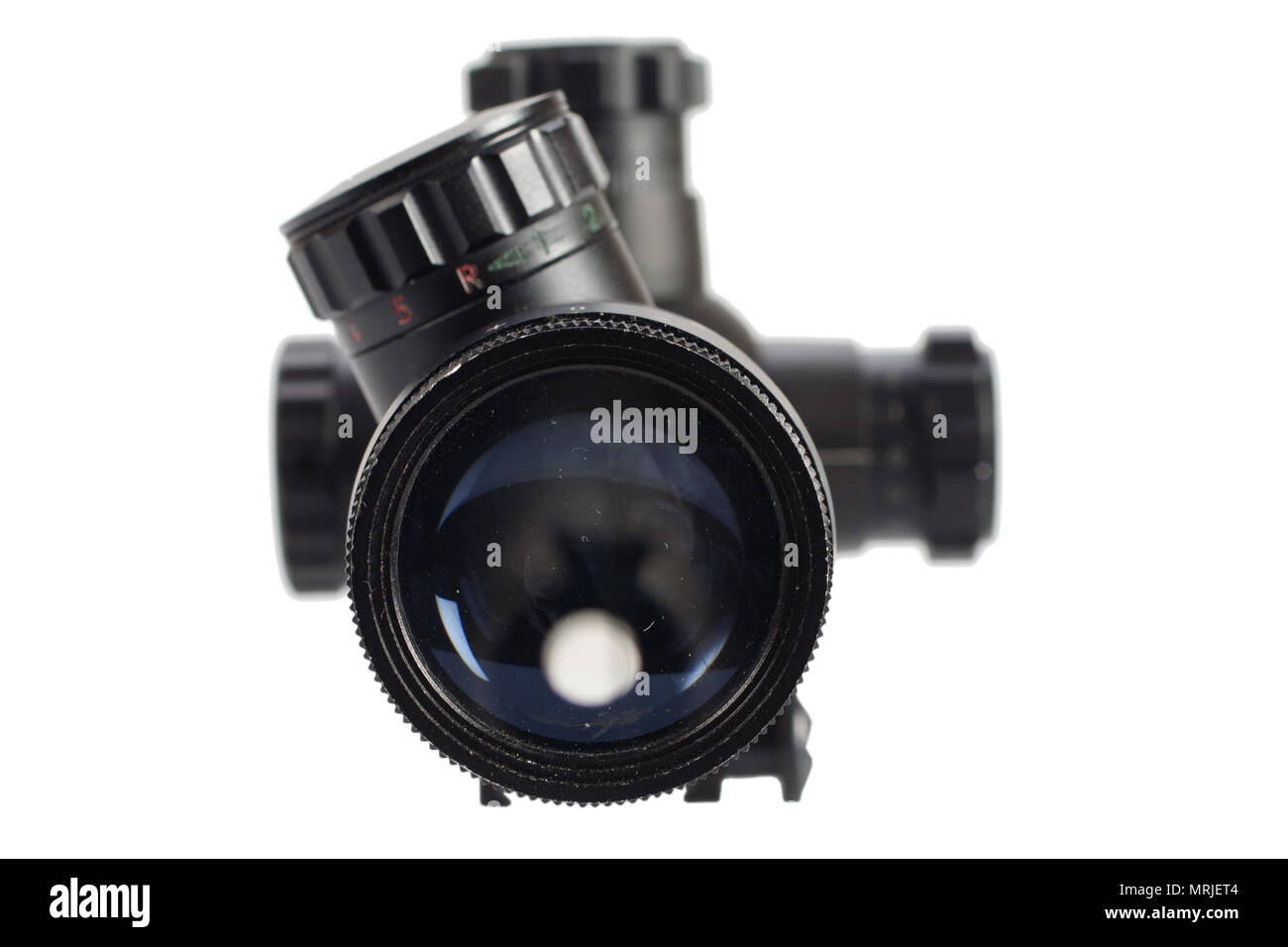 sniper scope isolated on white Stock Photo - Alamy