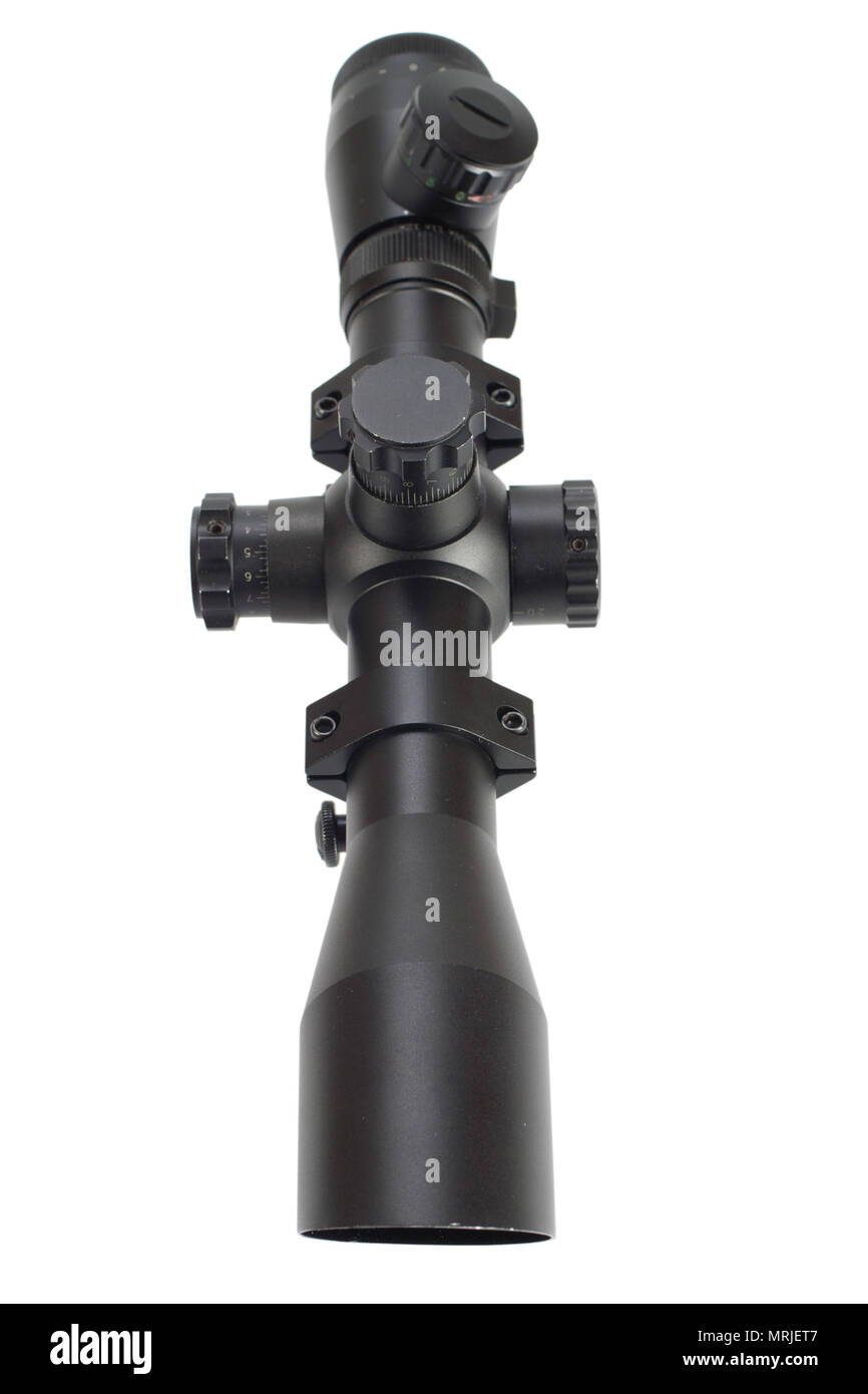 sniper scope isolated on white Stock Photo - Alamy