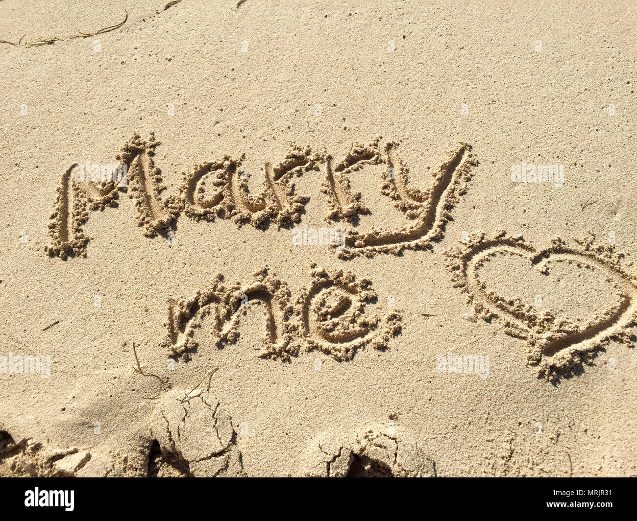 Will You Marry Me Sign On The Beach