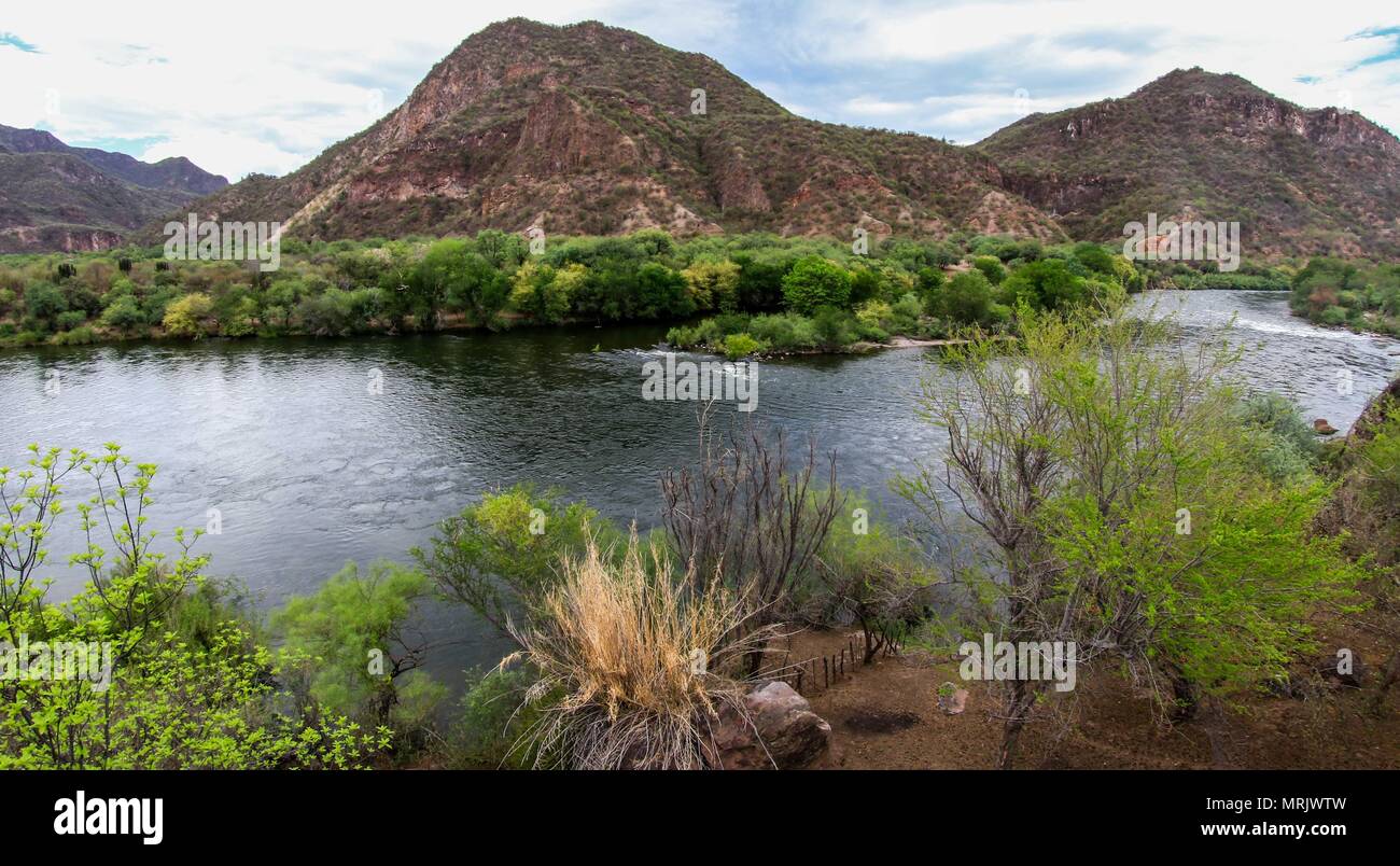 great flow of millions of cubic meters of water from the Yaqui River ...