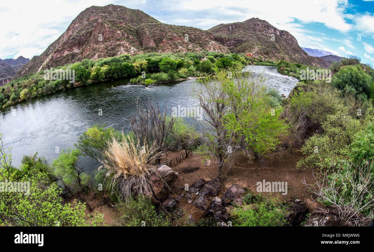 great flow of millions of cubic meters of water from the Yaqui River ...