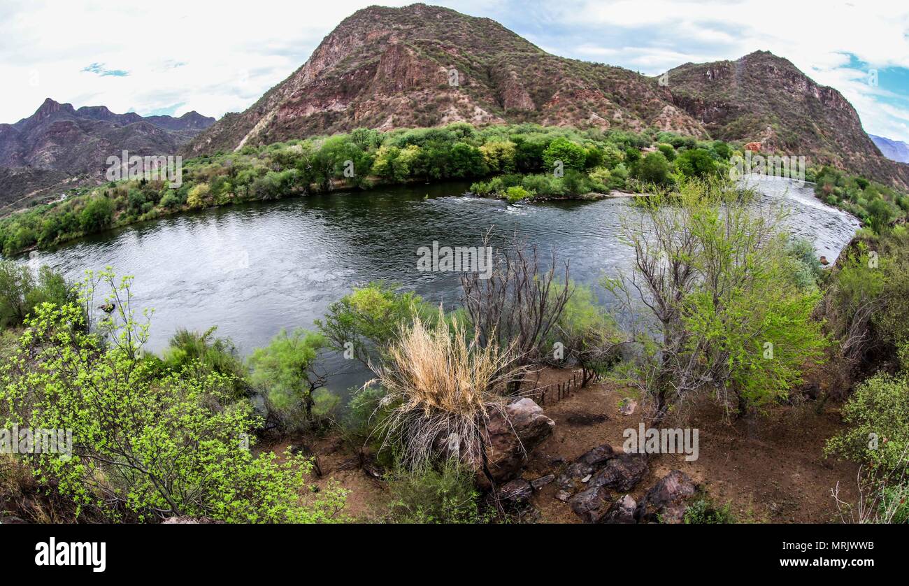 great flow of millions of cubic meters of water from the Yaqui River ...