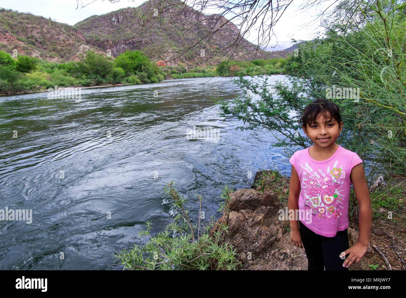 great flow of millions of cubic meters of water from the Yaqui River ...