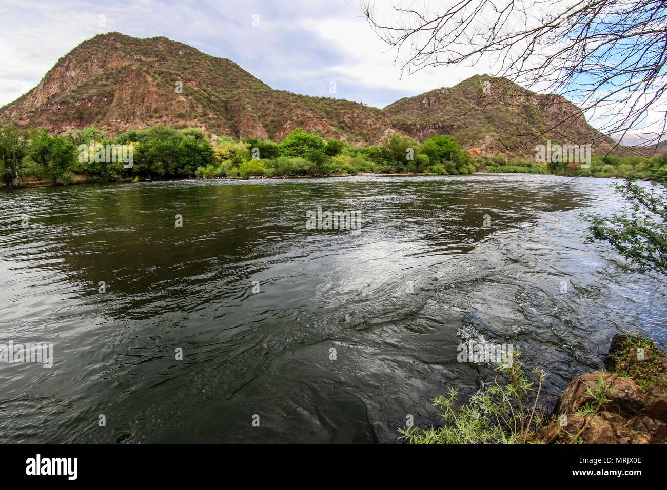 great flow of millions of cubic meters of water from the Yaqui River ...