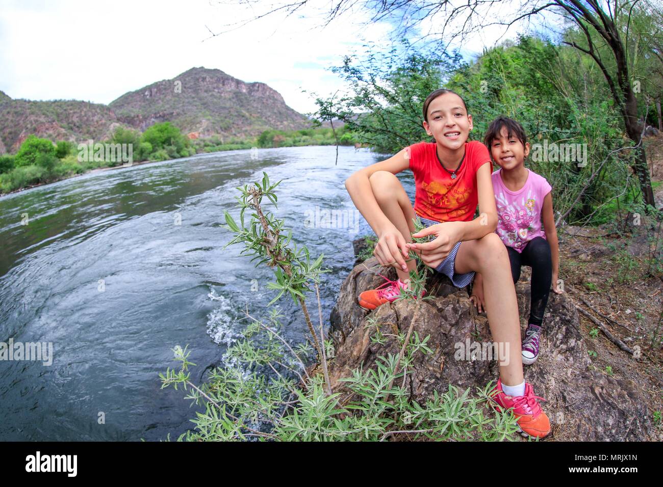 great flow of millions of cubic meters of water from the Yaqui River ...