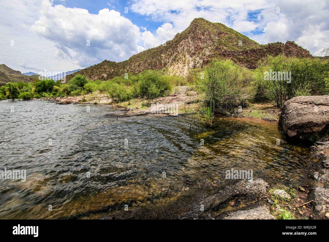 great flow of millions of cubic meters of water from the Yaqui River ...