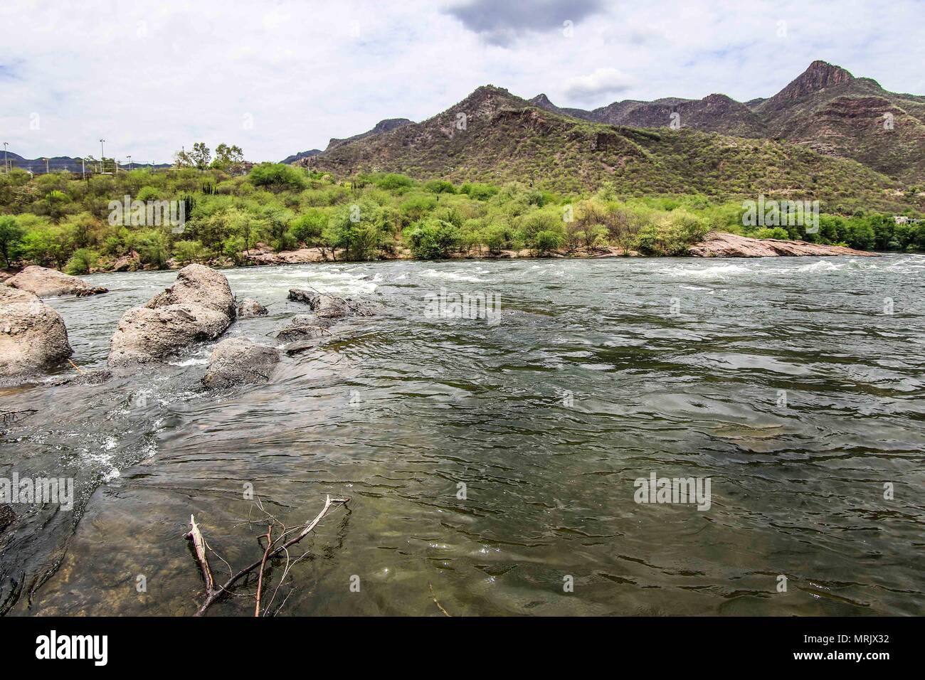 great flow of millions of cubic meters of water from the Yaqui River ...