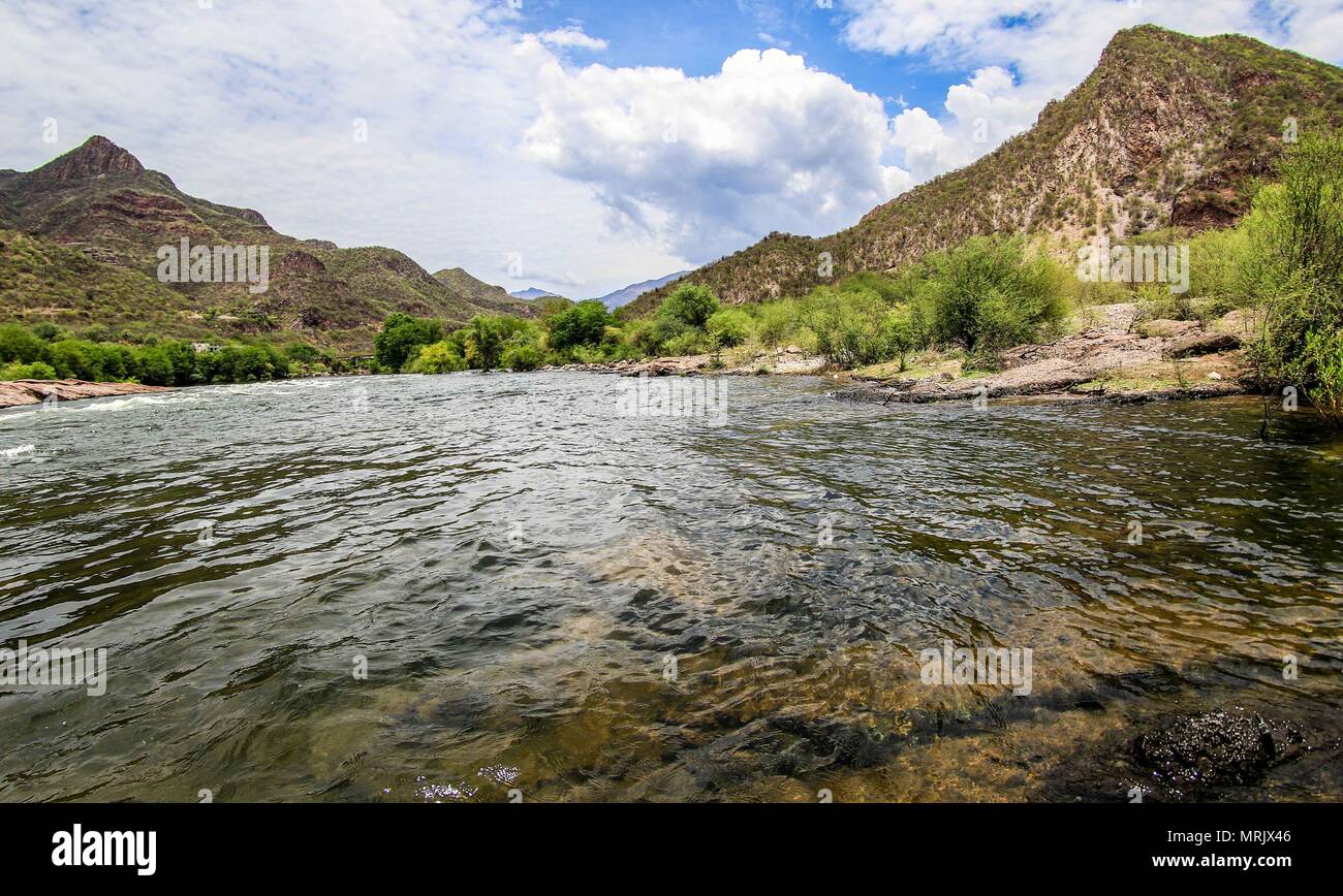 great flow of millions of cubic meters of water from the Yaqui River ...