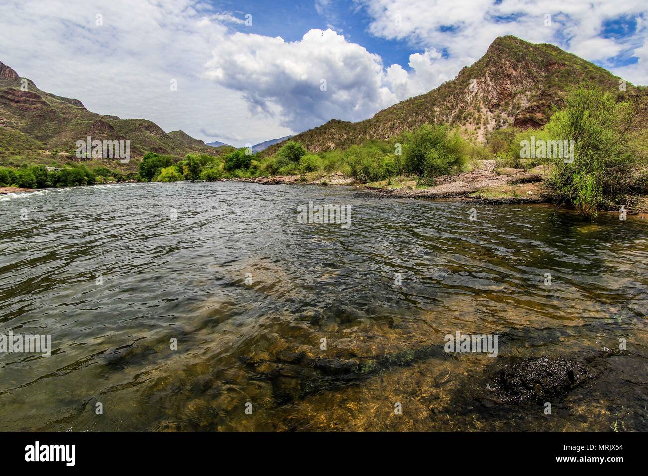 great flow of millions of cubic meters of water from the Yaqui River ...