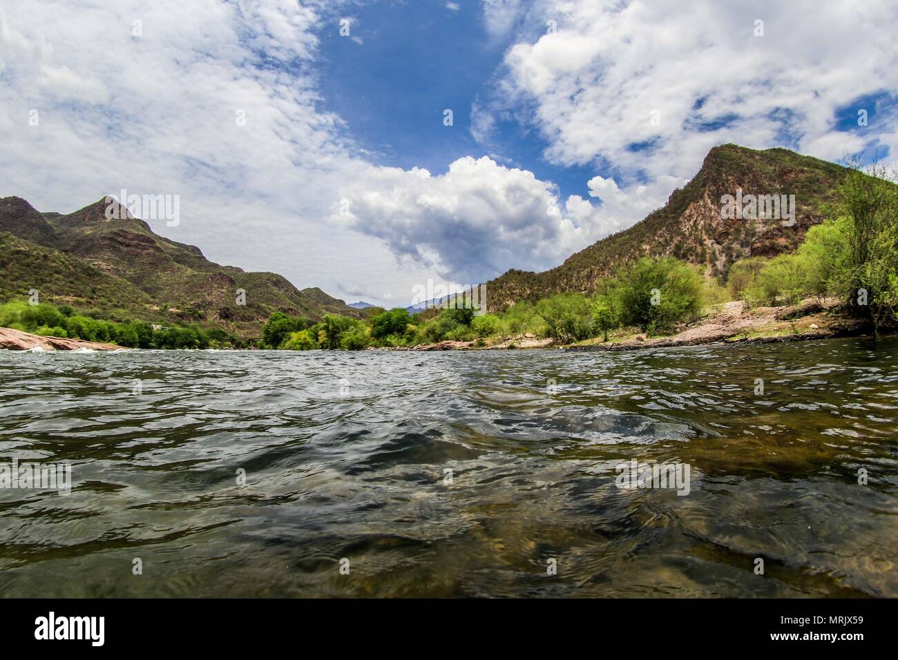 great flow of millions of cubic meters of water from the Yaqui River ...