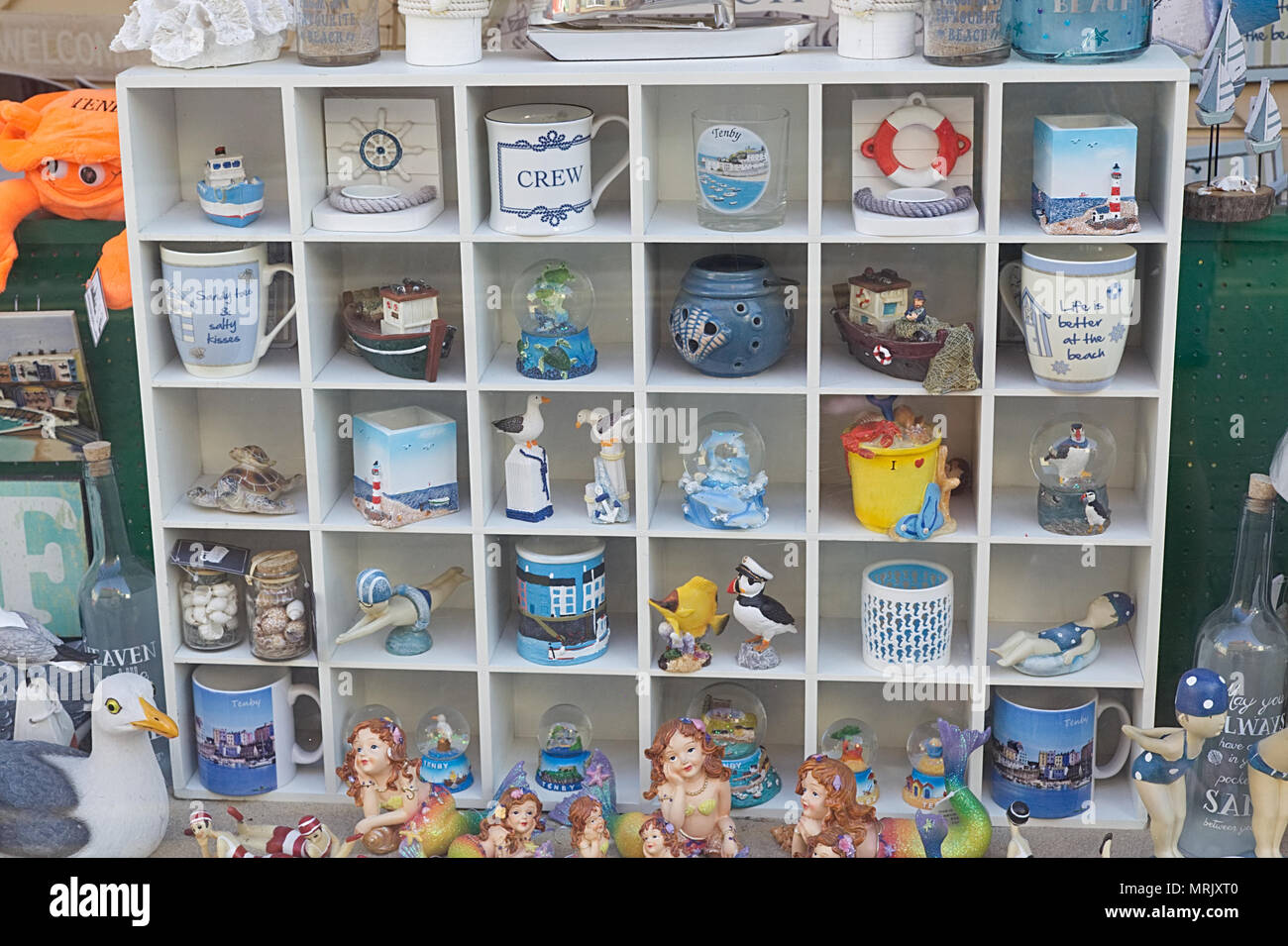 souvenir shop window display Stock Photo - Alamy