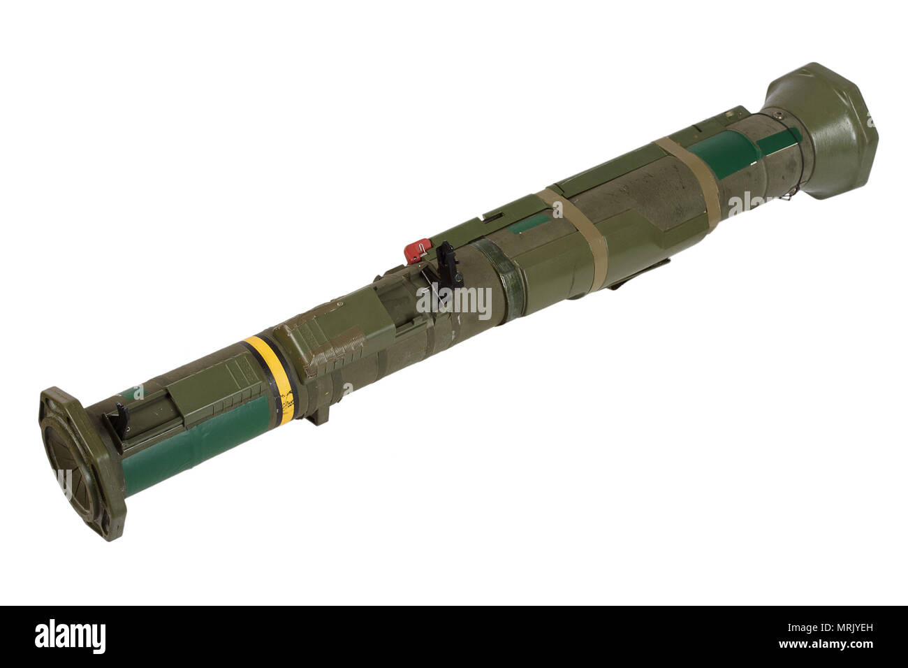 anti-tank rocket propelled grenade launcher isolated on white Stock ...