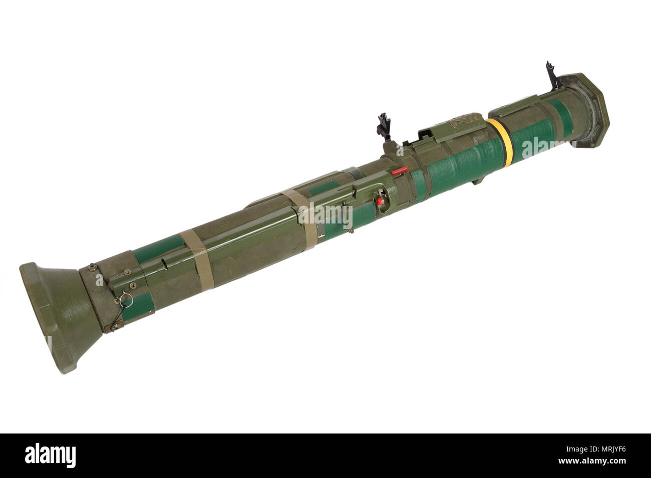 anti-tank rocket propelled grenade launcher isolated on white Stock ...