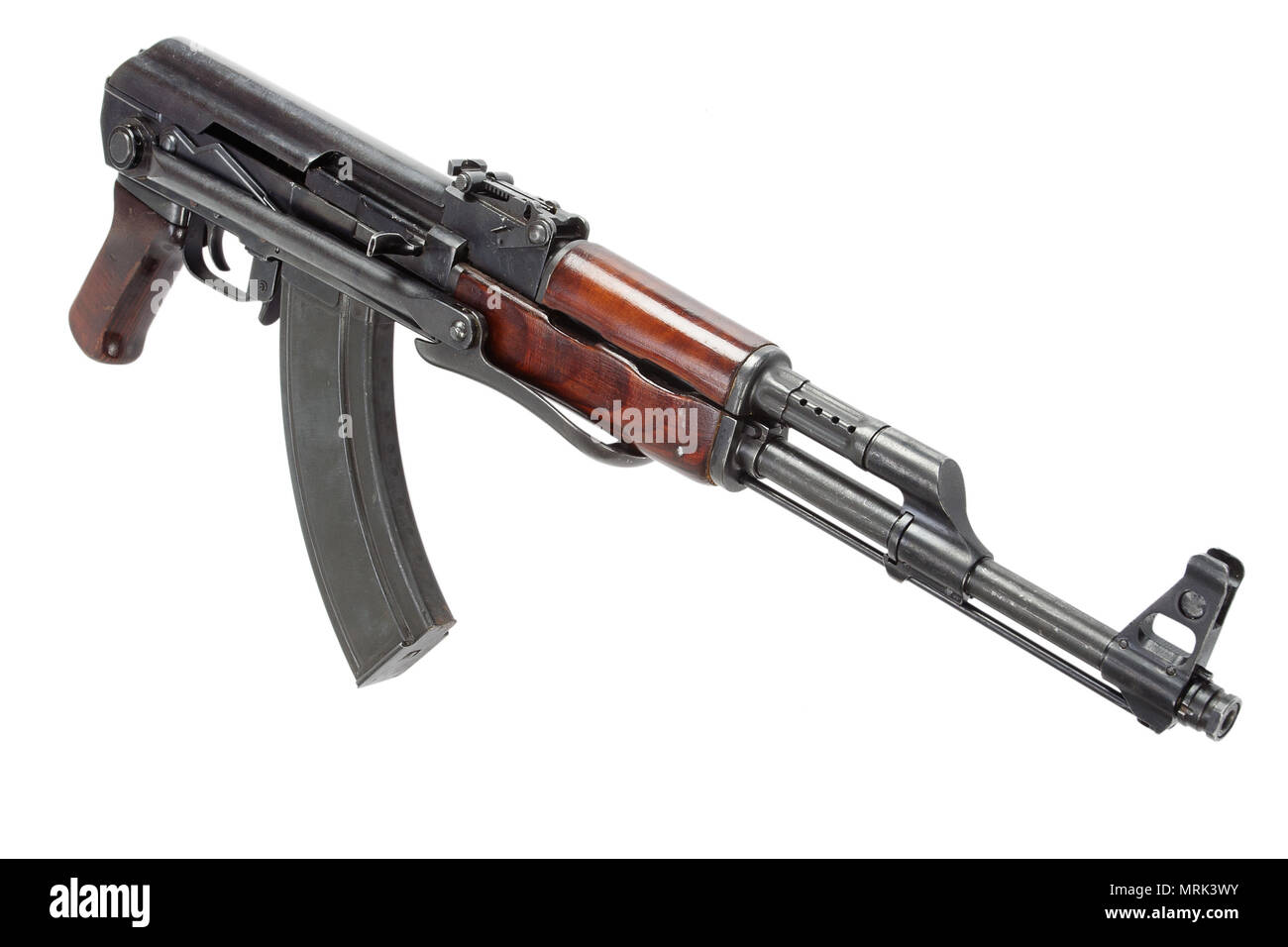 Rare first model AK - 47 assault rifle isolated on white Stock Photo ...