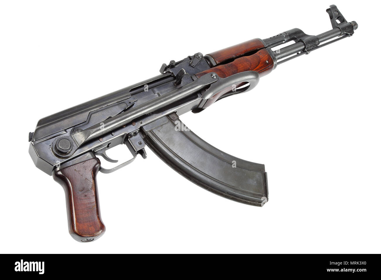 Rare first model AK - 47 assault rifle isolated on white Stock Photo ...
