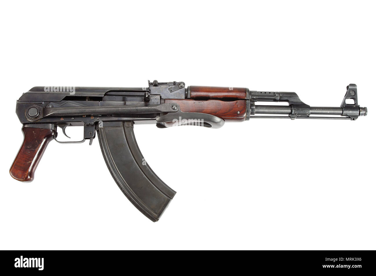 Rare first model AK - 47 assault rifle isolated on white Stock Photo ...