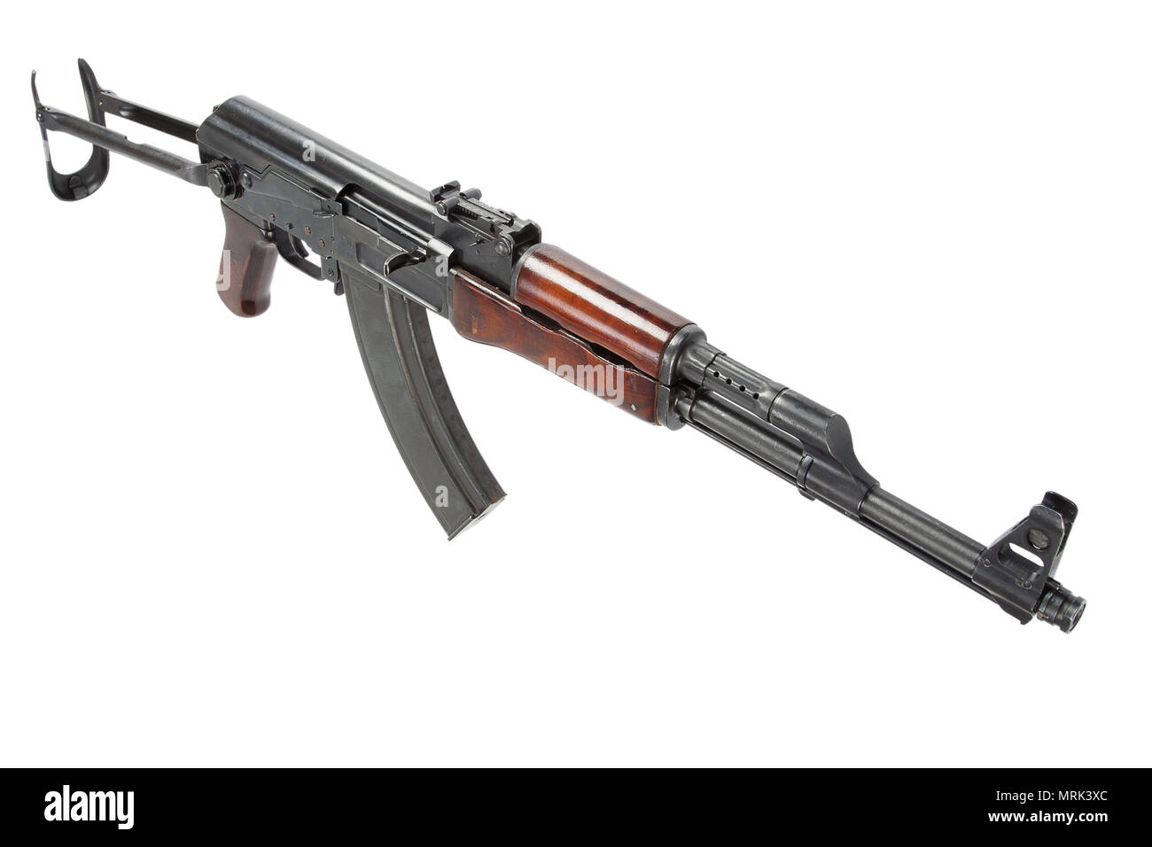Rare first model AK - 47 assault rifle isolated on white Stock Photo ...