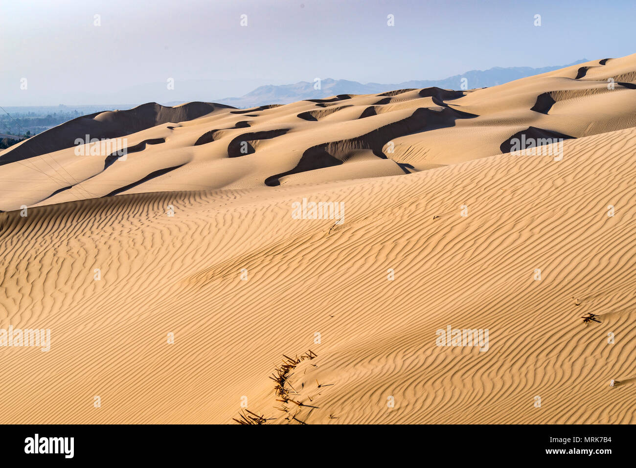 Desert of Ica in Peru, sand dunes and desert, South America Stock Photo ...