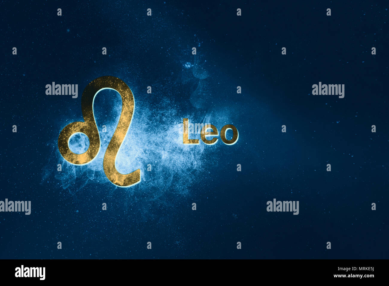 Leo Horoscope Sign. Abstract night sky background Stock Photo - Alamy