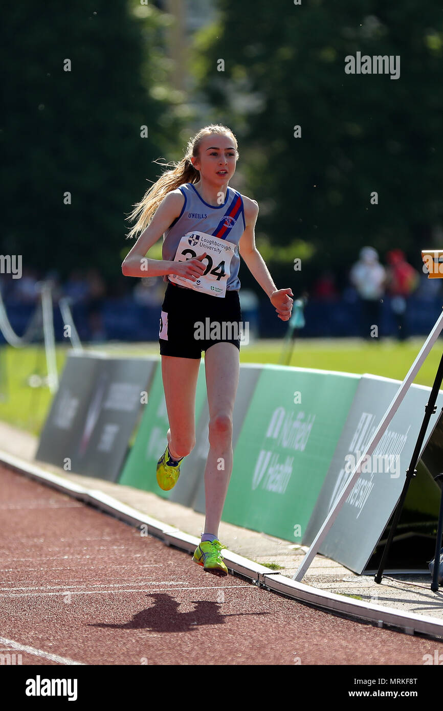 Loughborough, England, 20th, May, 2018. Abbie Taylor competing in the ...