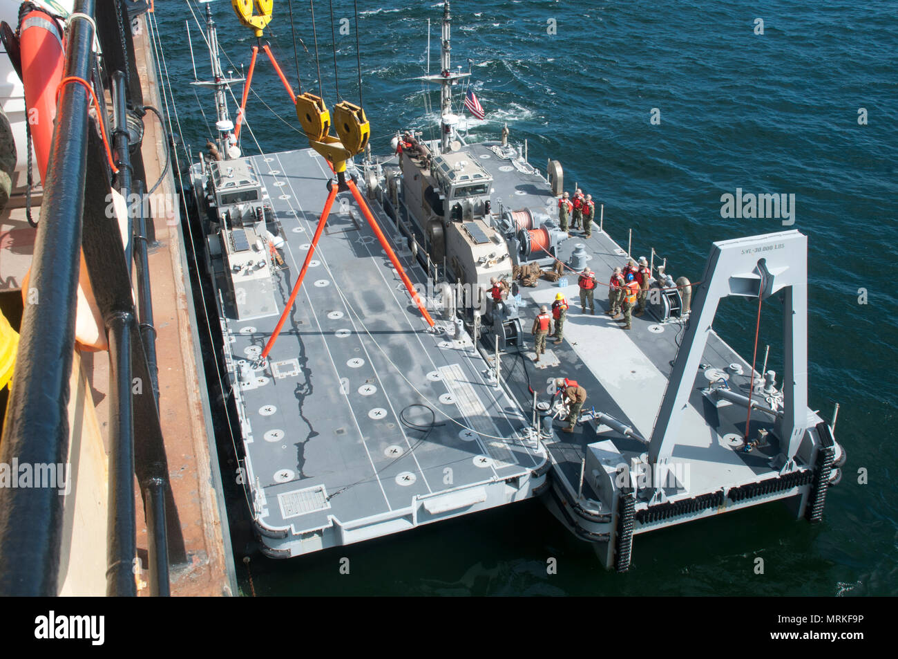 Improved navy lighterage system inls causeway ferries hi-res stock ...