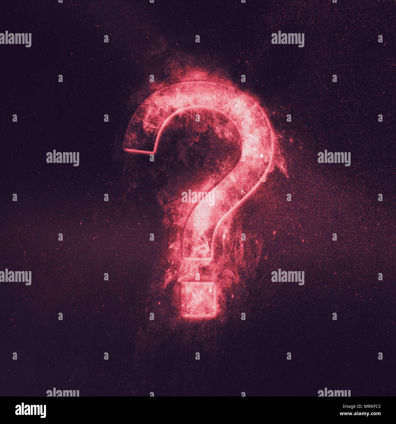 Question mark sign. Abstract night sky background Stock Photo - Alamy