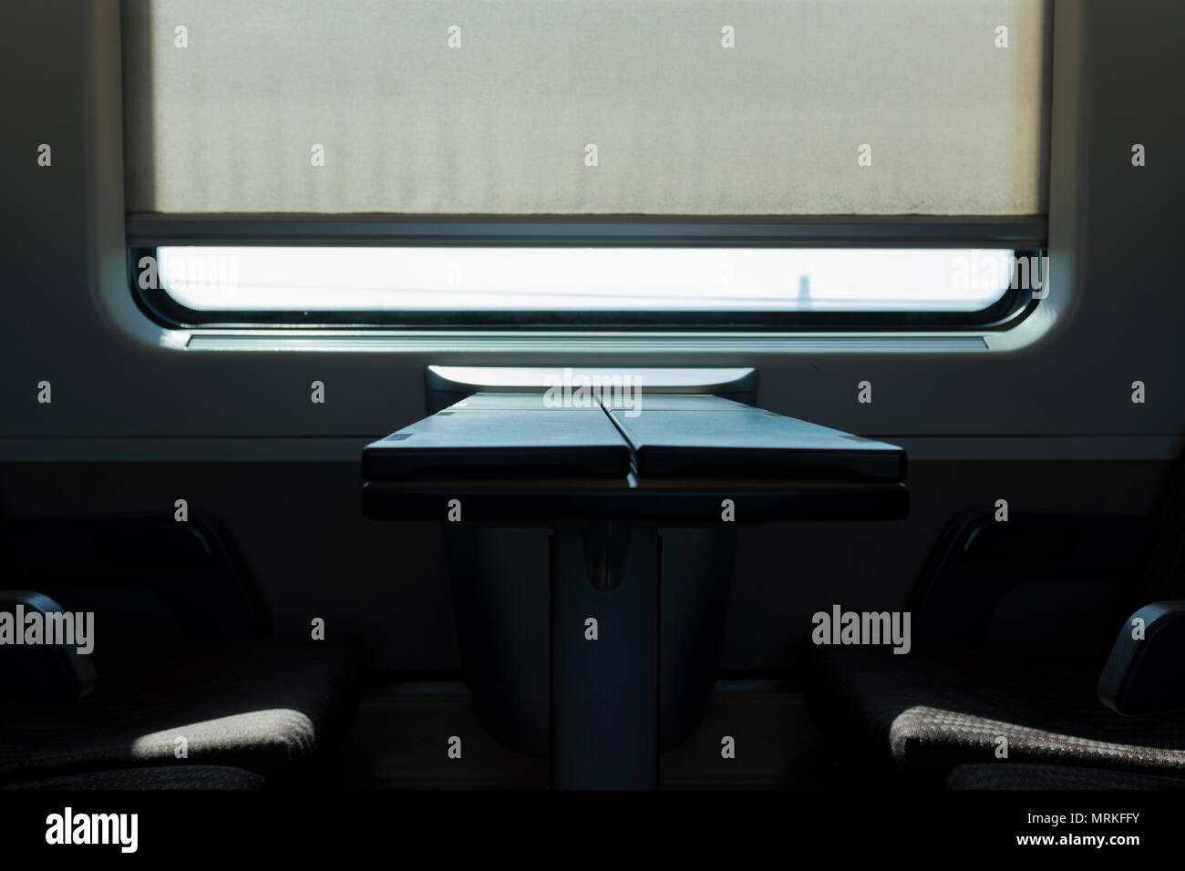 Window in a train Stock Photo - Alamy