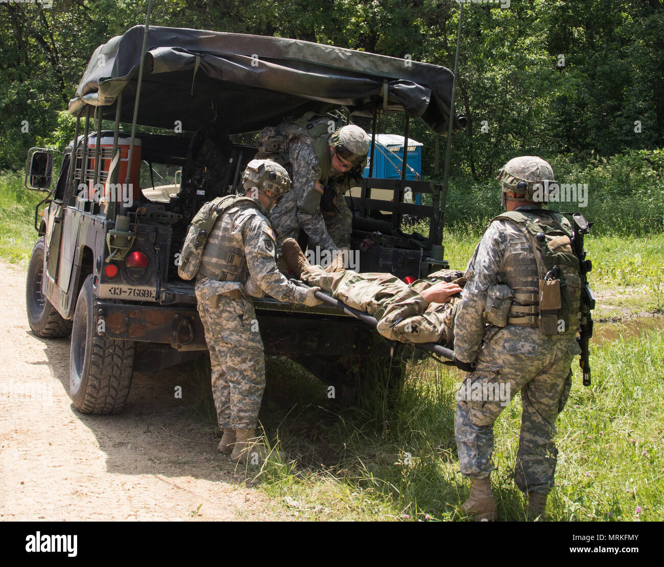 Soldiers with the 766th Brigade Engineer Battalion, 33rd Infantry ...