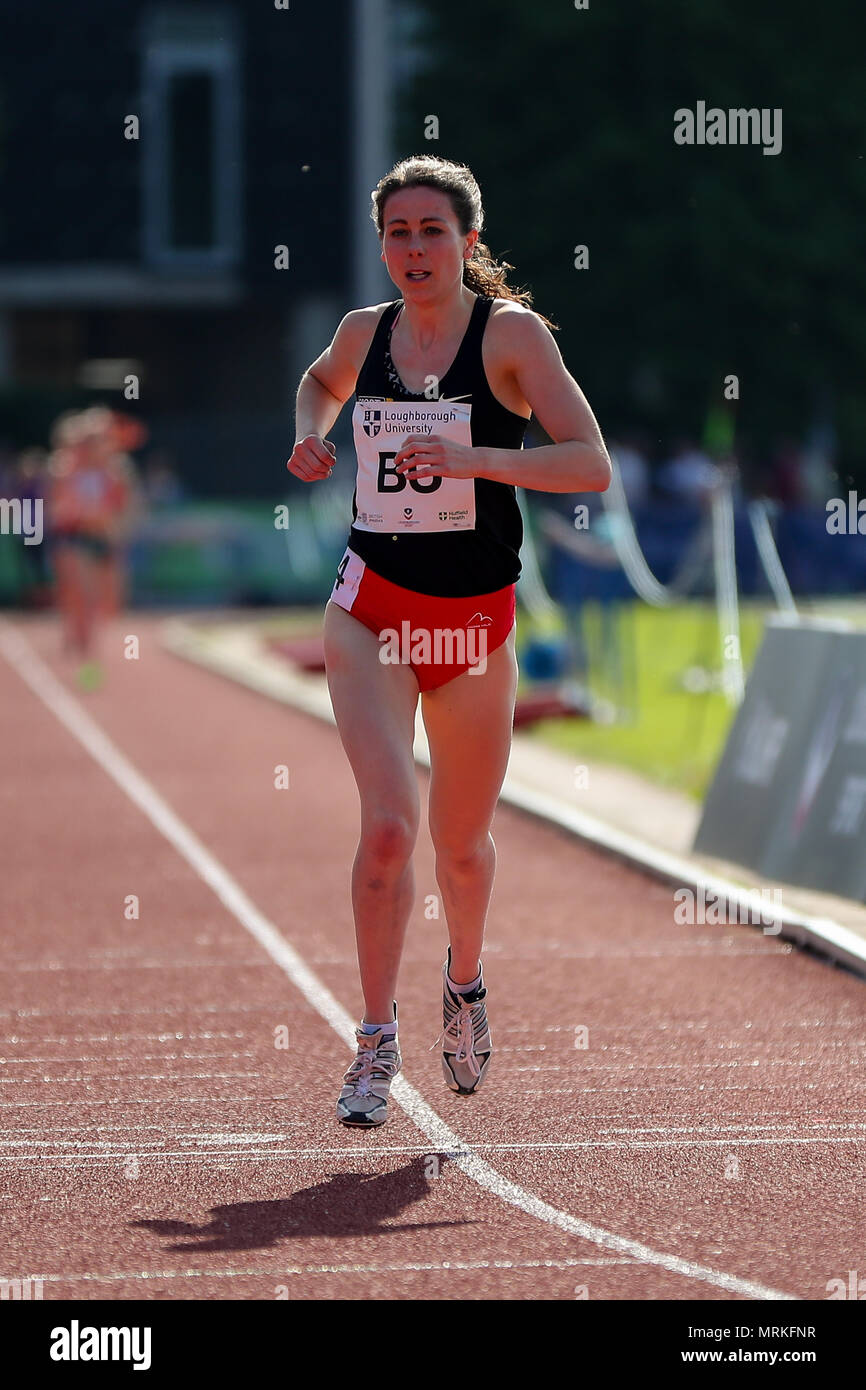 Loughborough, England, 20th, May, 2018. Becky Rigby competing in the ...