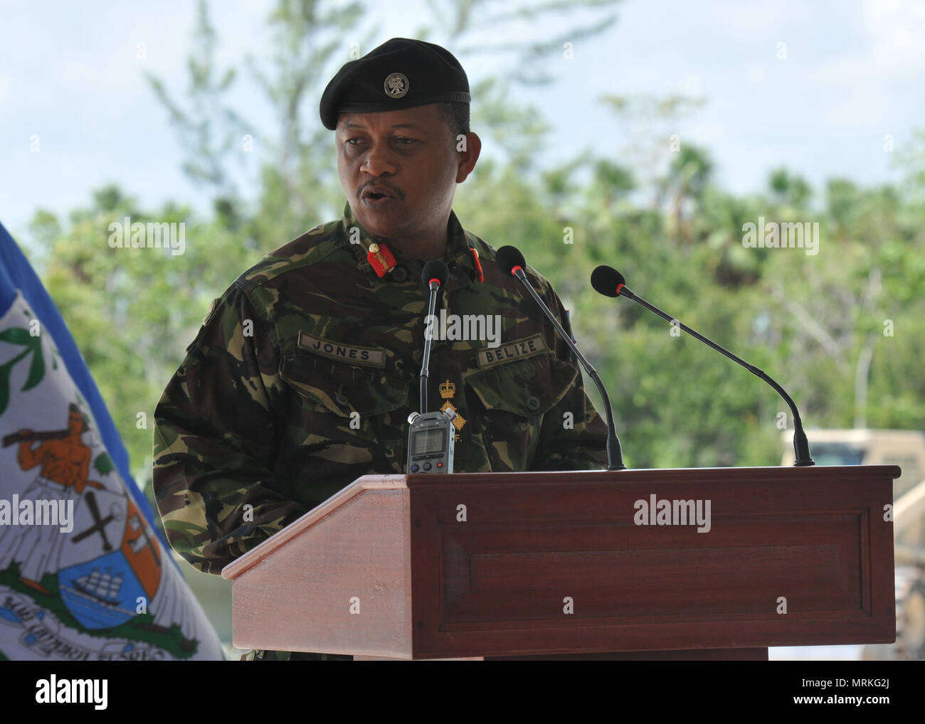 Brig. Gen. David Jones, commanding officer of Belize Defence Force ...
