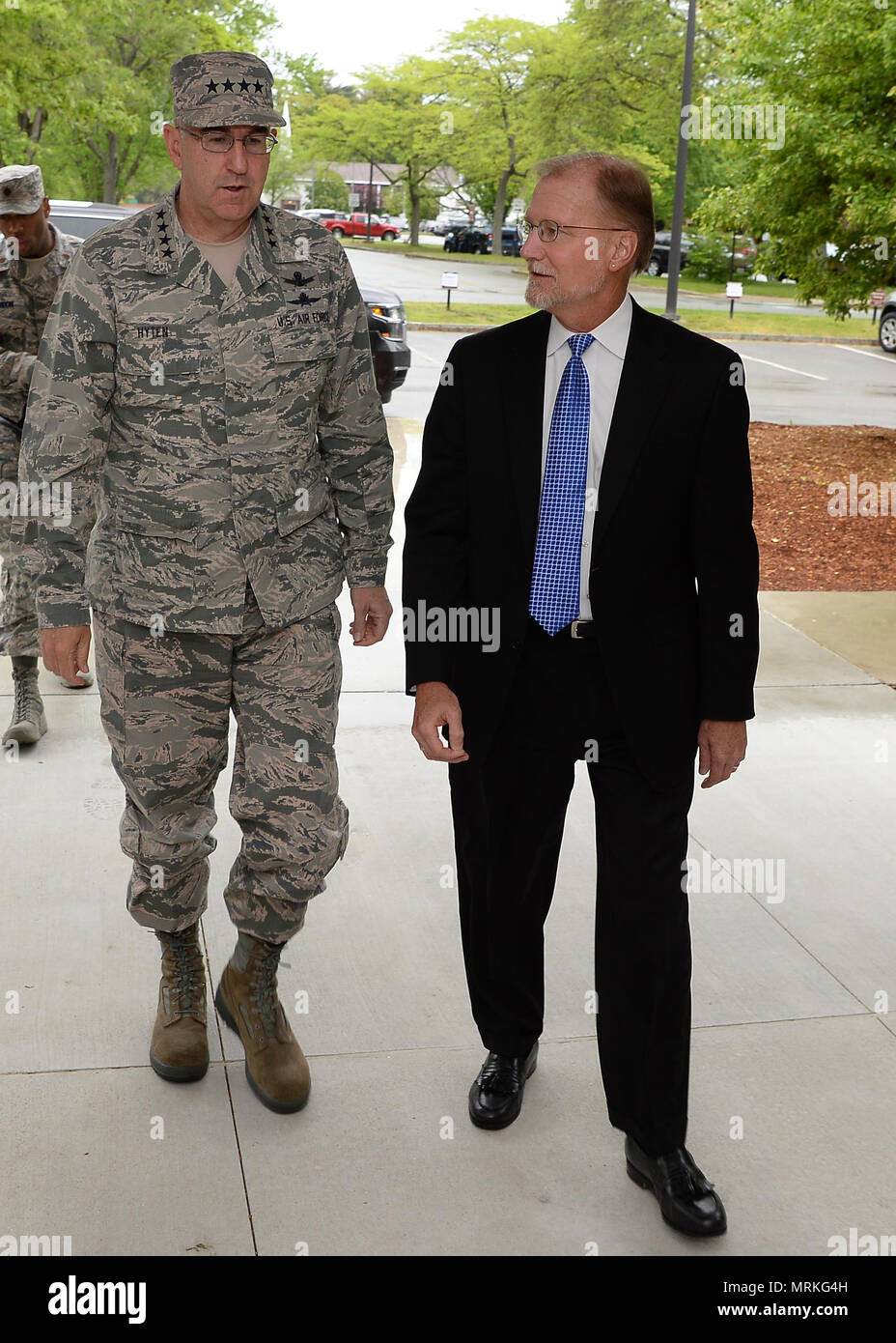 Gen. John E. Hyten, commander of U.S. Strategic Command, and Steve Wert ...