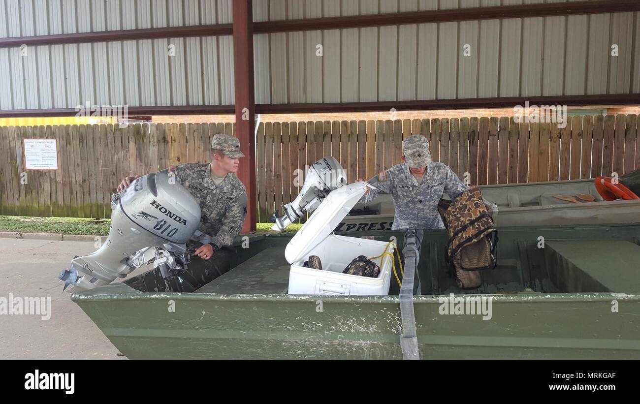Louisiana National Guard Cadet Hunter Fontenot and Spc. Jason Albritton ...
