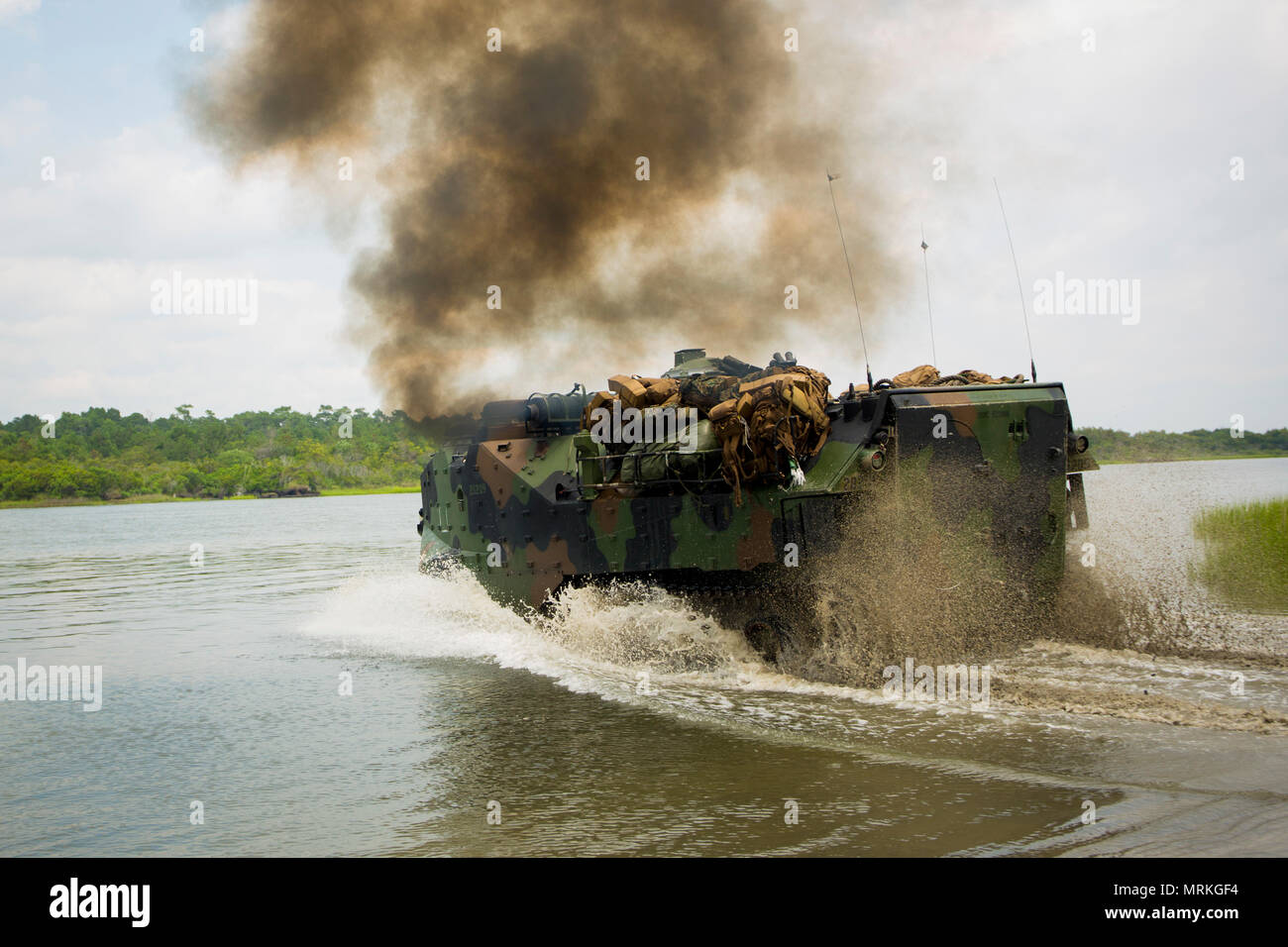U.S. Marines with 2d Assault Amphibian Battalion, 2d Marine Division ...