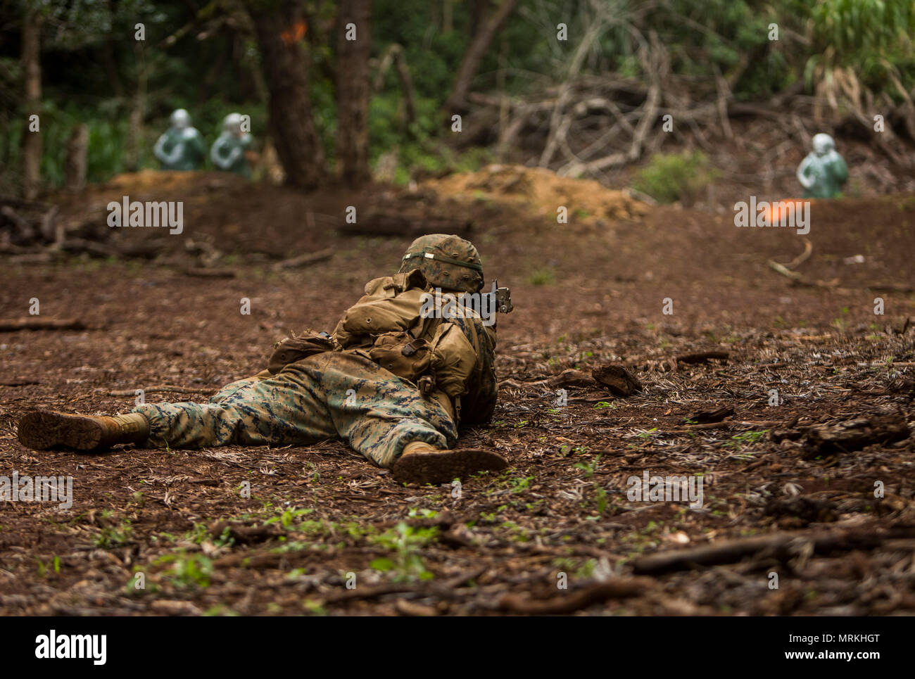 SCHOFIELD BARRACKS – A Marine with India Company, 3rd Battalion, 3rd ...