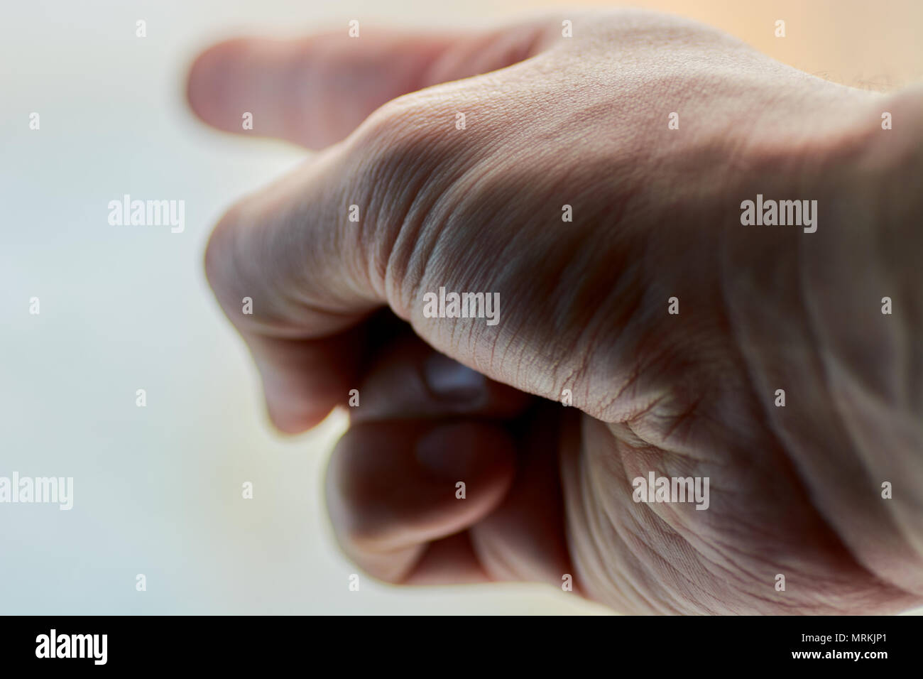 the palm at the window men with a pointer to the forward movement Stock ...