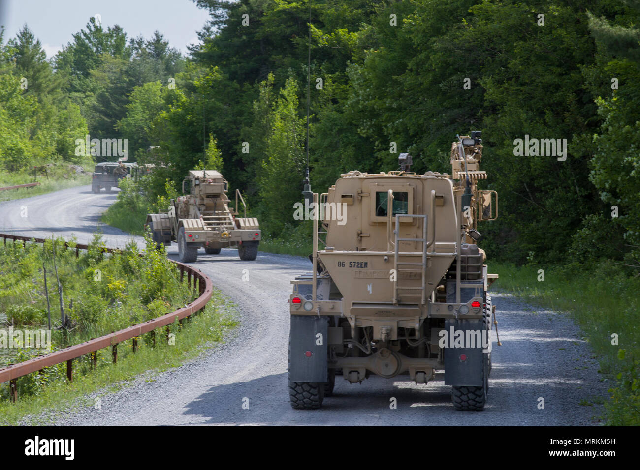 U.S. Soldiers with Bravo Company, 572nd Brigade Engineer Battalion ...