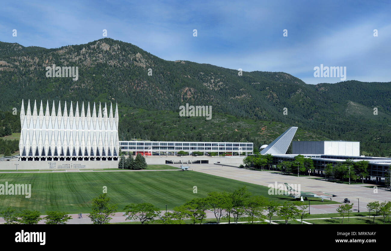 Staff members from the U.S. Air Force Academy's Fairchild Hall enjoy a ...