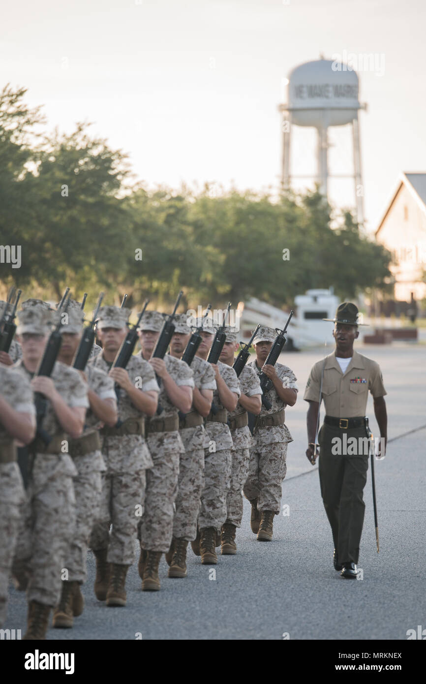 U.S. Marine Corps Drill Instructor Sgt. Sterling Denson, Platoon 1049 ...