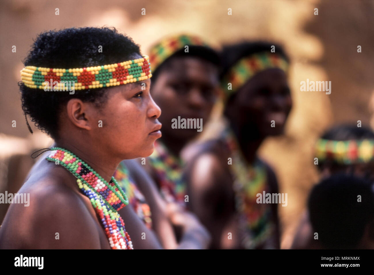 Zulu people at the Shakaland Zulu Village, Nkwalini Valley, Kwazulu ...