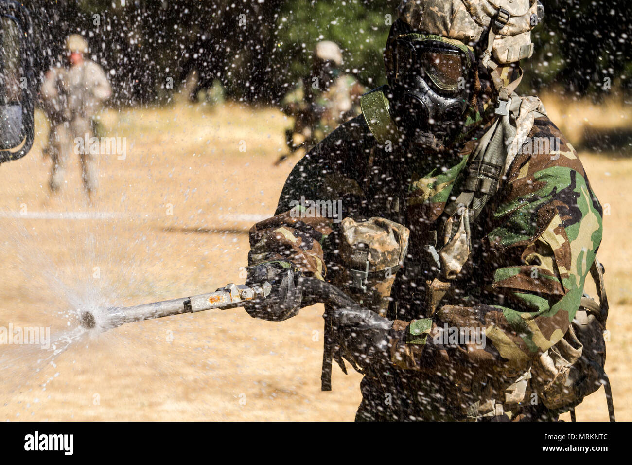 U.S. Army Reserve soldier Sgt. Fernando Valadez of the 308th Chemical ...