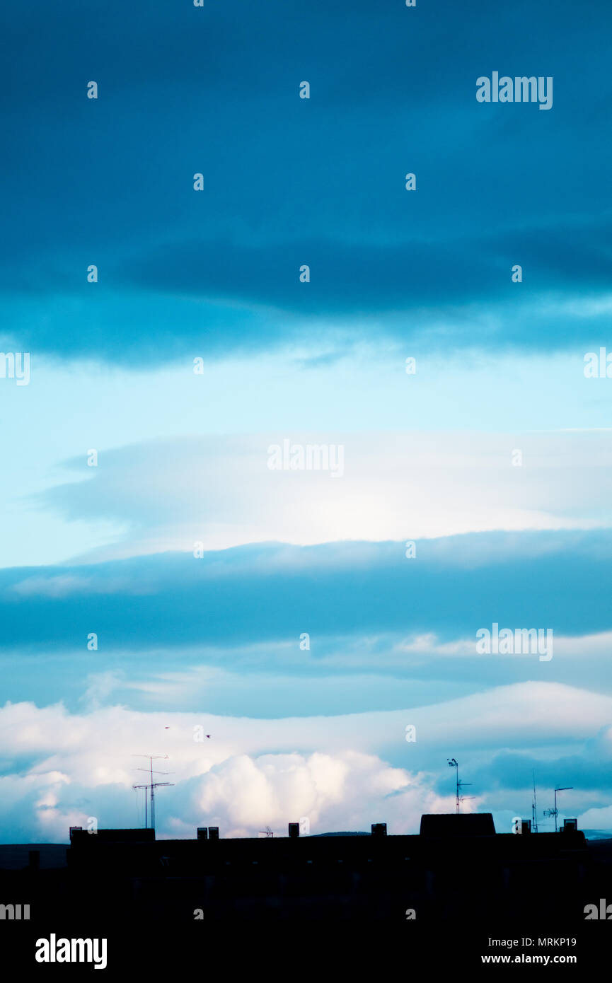 Sky with clouds and high contrast colors. Tranquil scene Stock Photo ...