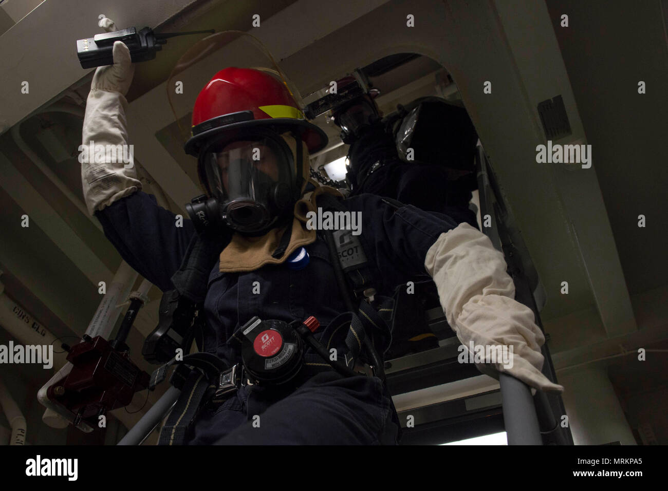 170610-N-AX638-0087 PACIFIC OCEAN (June 10, 2017) Damage Controlman 3rd ...