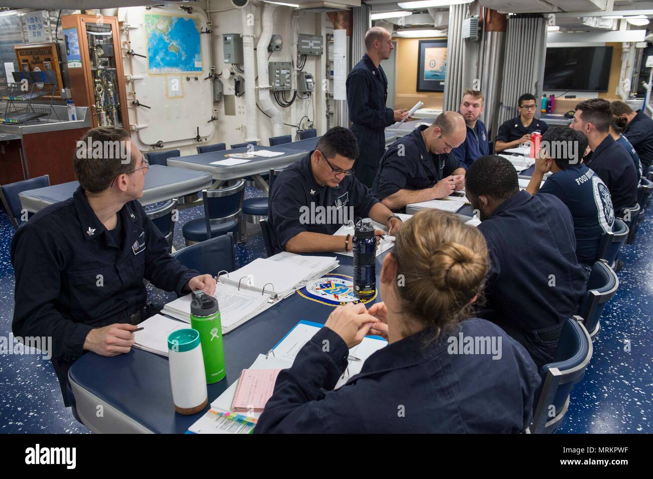 170619-N-AX638-0006 PACIFIC OCEAN (June 19, 2017) Sailors participate ...