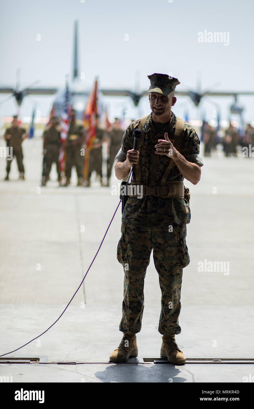 U.S. Marine Corps Col. Mark Palmer, Marine Aircraft Group (MAG) 12 ...