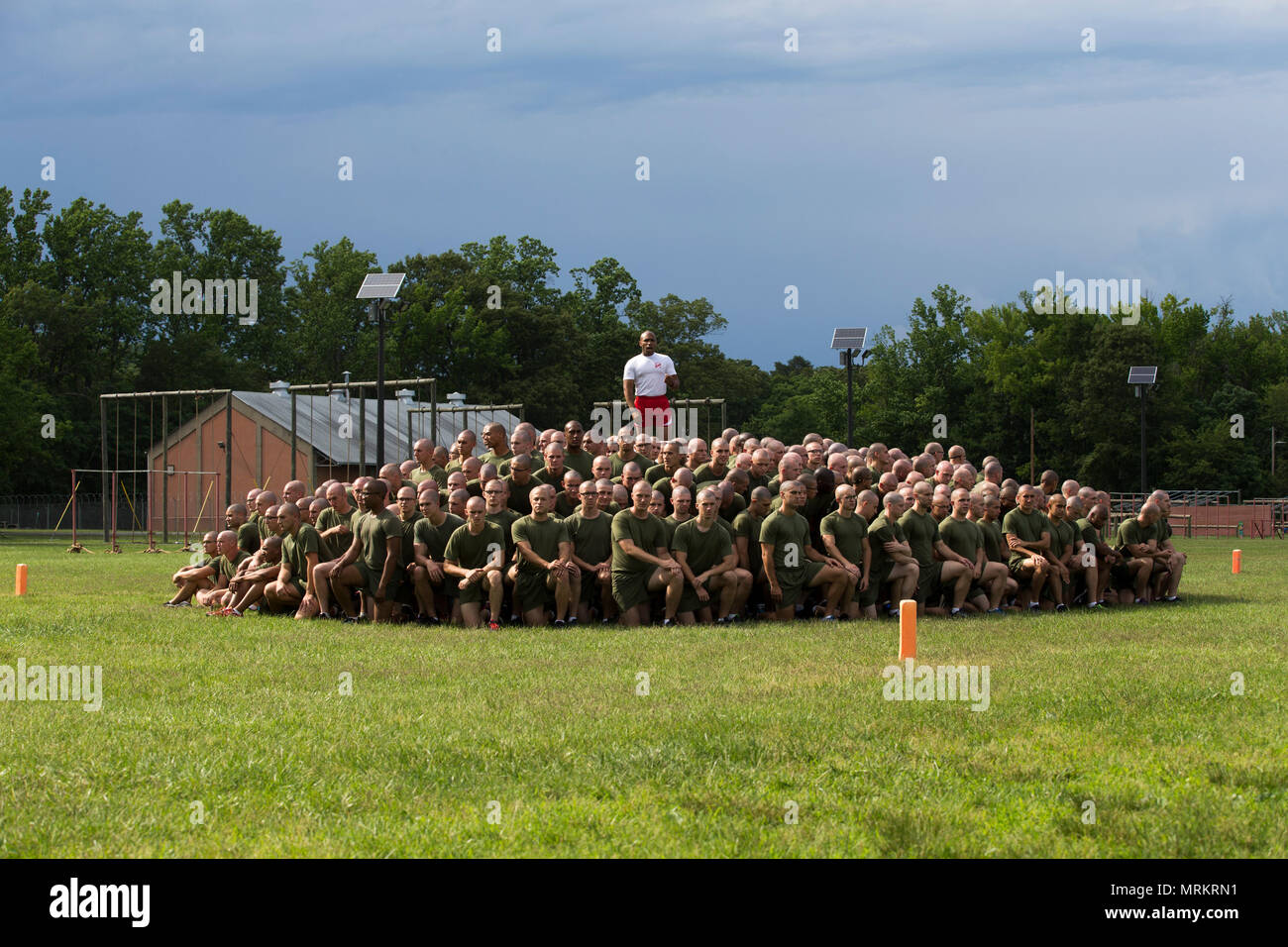 U.S. Marine Corps Sgt. Desmond D. Darden, physical training instructor ...